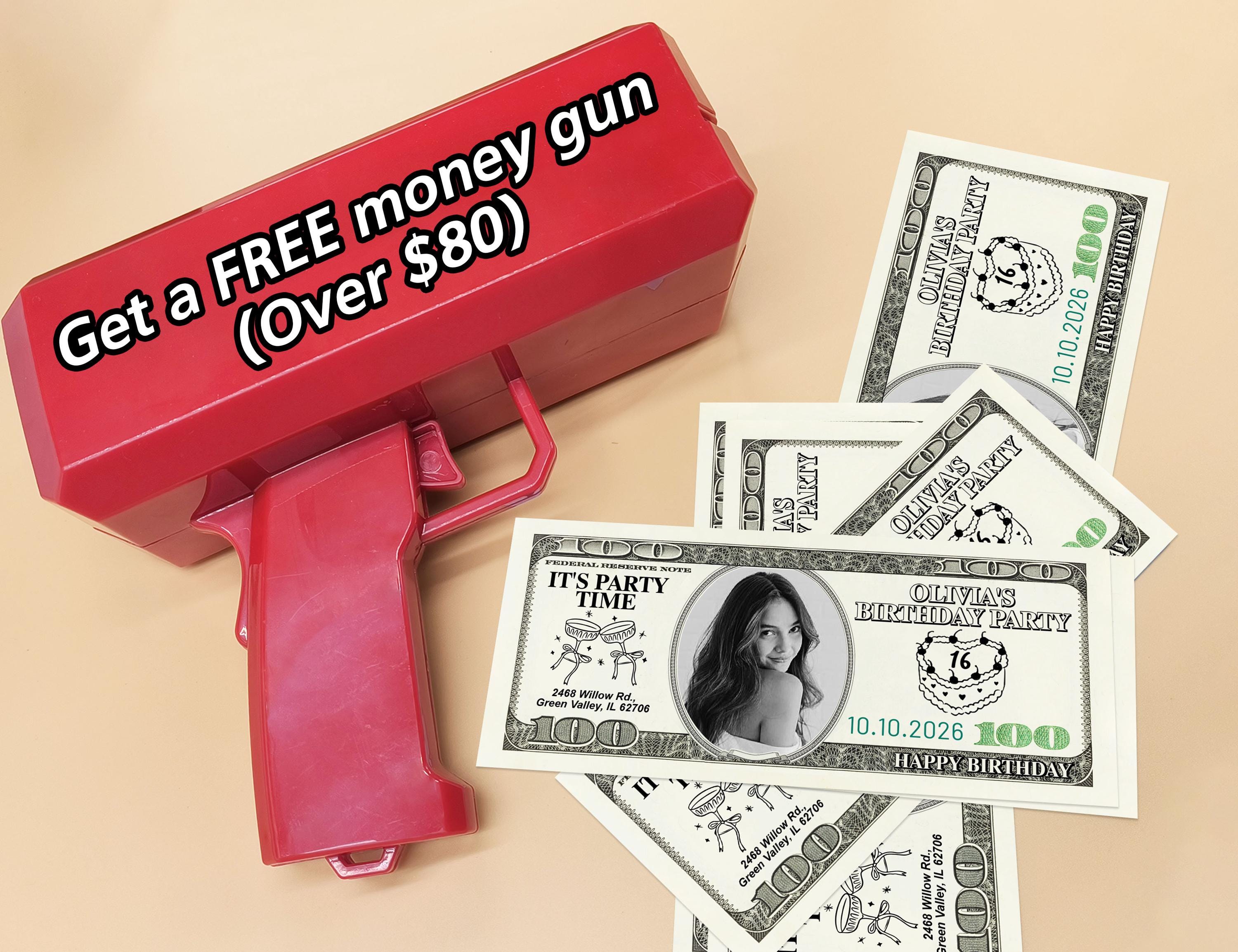 Your Face on Money/personalized 100 Dollar Bill Prints/birthday Money ...
