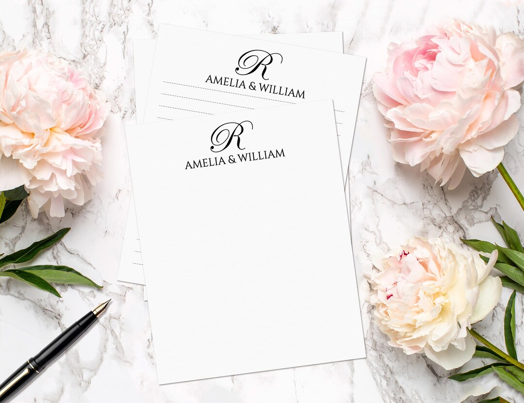 Custom Wedding Notepad, Personalized to Do List Notepad, Wedding Guest ...