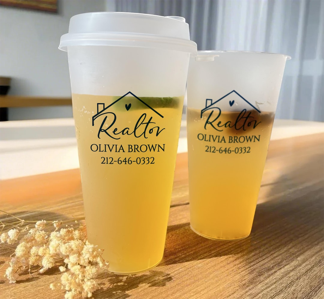 Custom Realtor Frosted Cup, Real Estate Agent Cup, Realtor Thank You ...