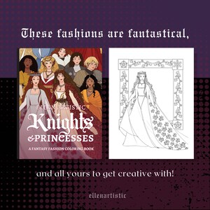 Knights & Princesses: A Fictional Fashion Coloring Book - Etsy