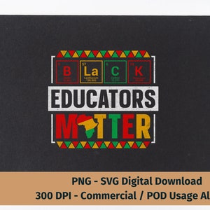 Black Educators Matter PNG | Black Teachers PNG | Black Educator PNG ...