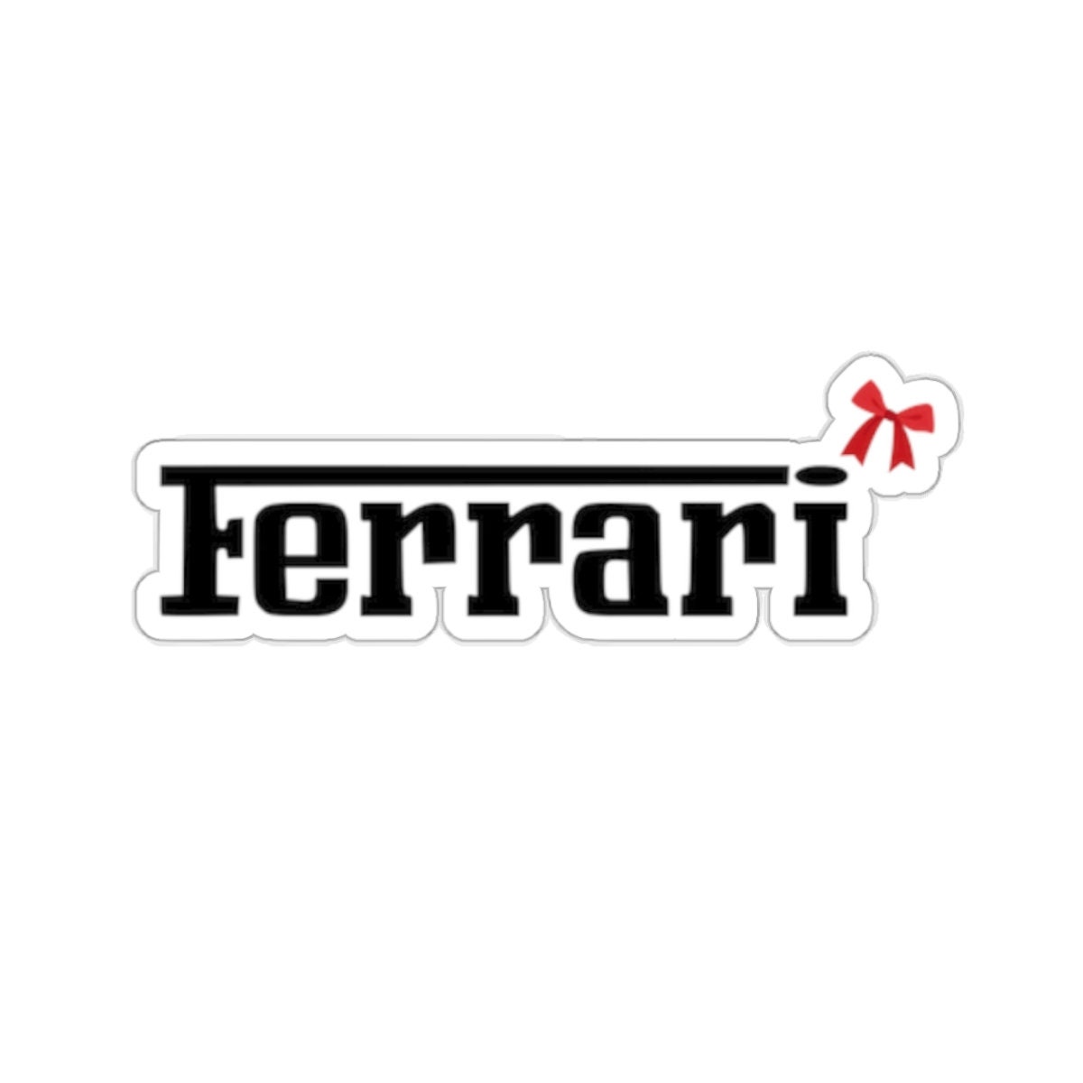Ferrari Red Bow Sticker F1 Formula One Leclerc Sainz Cute - Etsy