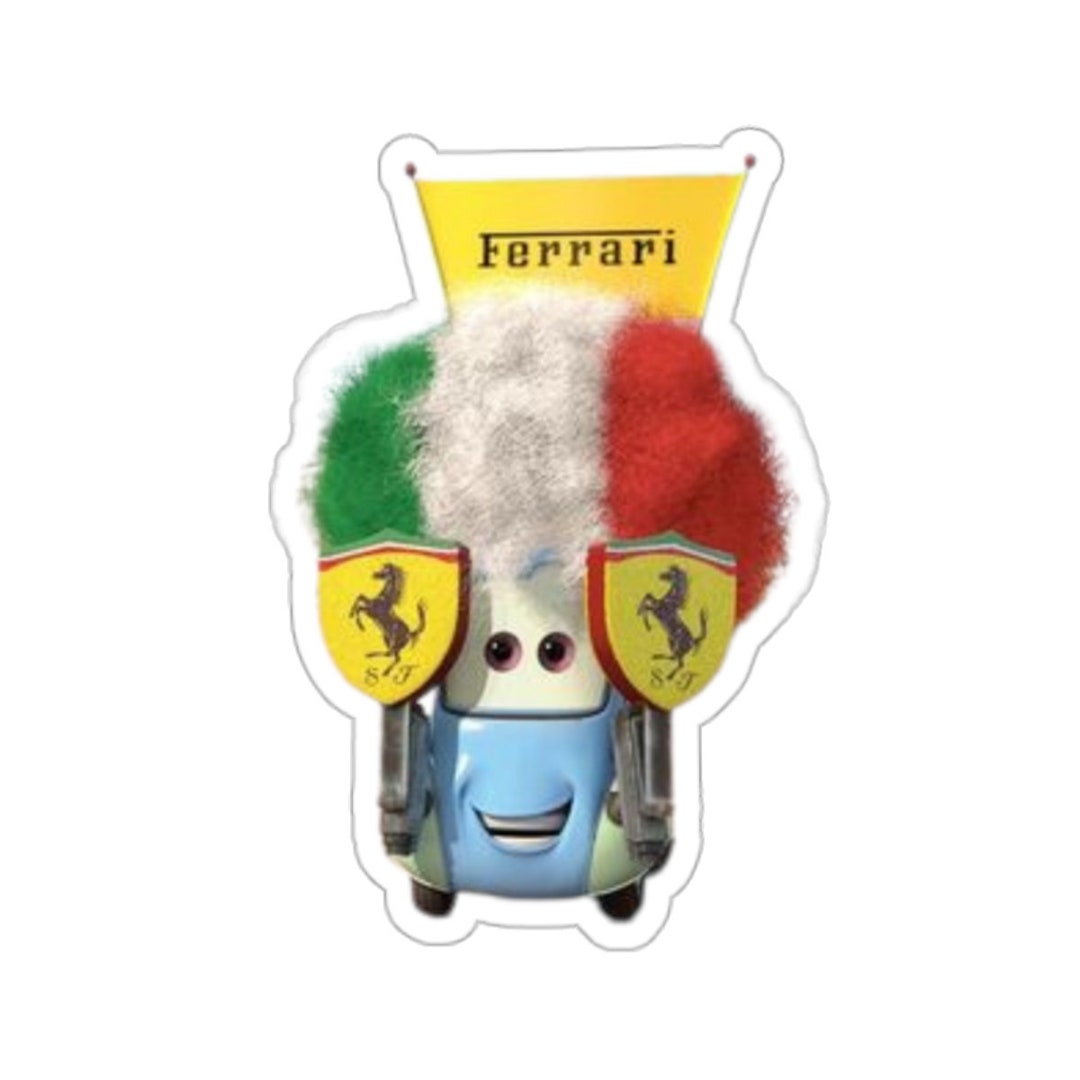 Ferrari Luigi Sticker Cars Movie Luigi Support Only the Ferraris ...