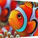Ocean Jewel: the Clownfish Portrait Matte Canvas - Etsy