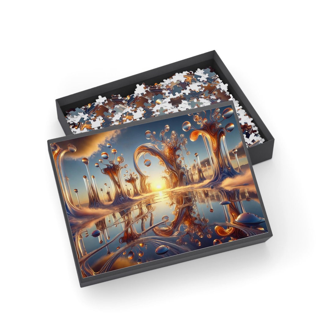 Ethereal Dawn Puzzle Salvador Dalí-inspired 96, 252, 500, or 1000-piece ...