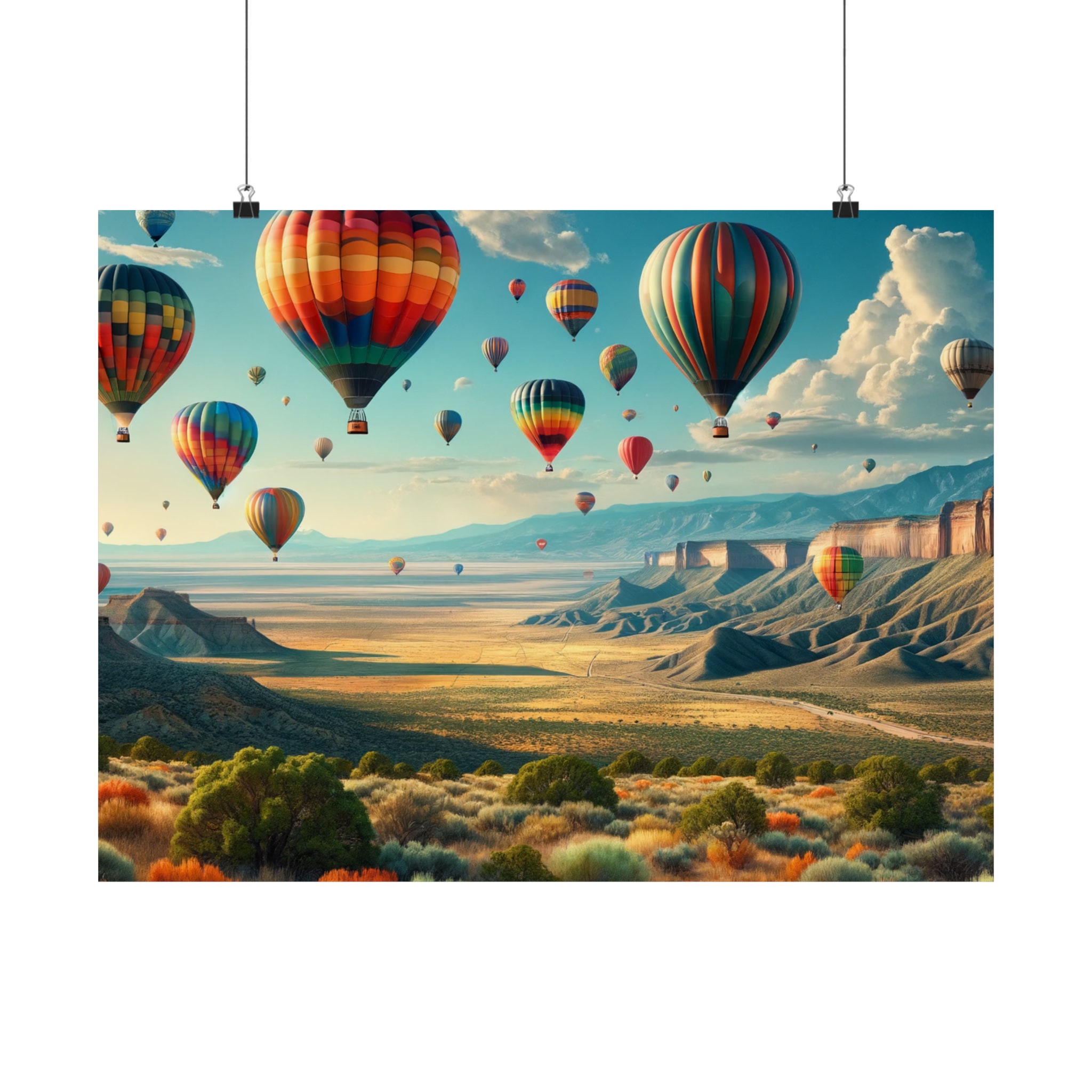 Albuquerque Skies: Hot Air Balloon Fiesta Matte Poster - Etsy
