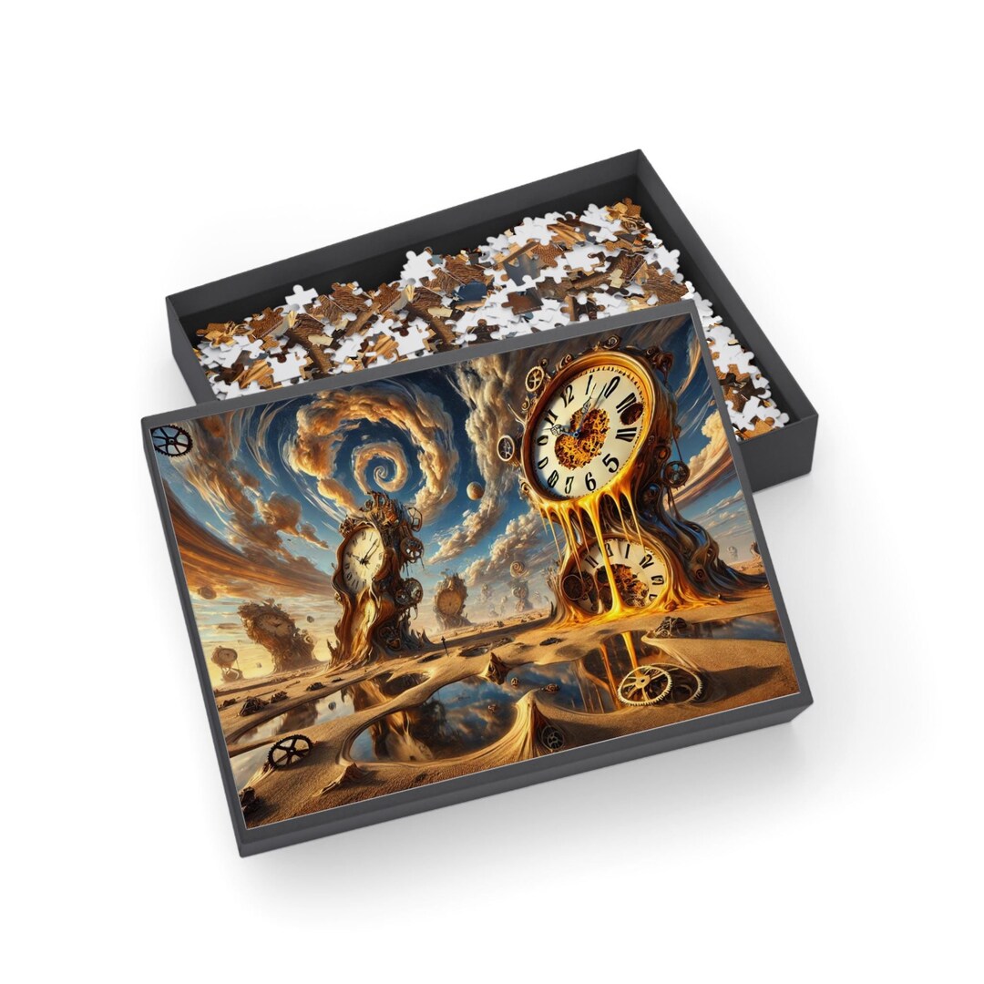 Melting Sands of Time Puzzle Salvador Dalí-inspired 96, 252, 500, or ...