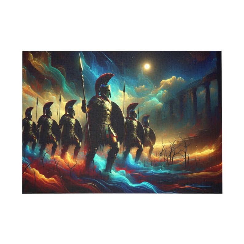Spartan Crypteia Elite Warriors Art Puzzle Collection - Etsy