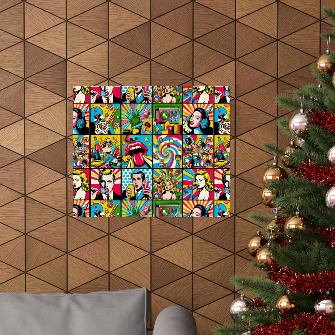 Pop Art Playfulness: Warhol-inspired Abstract Matte Poster - Etsy