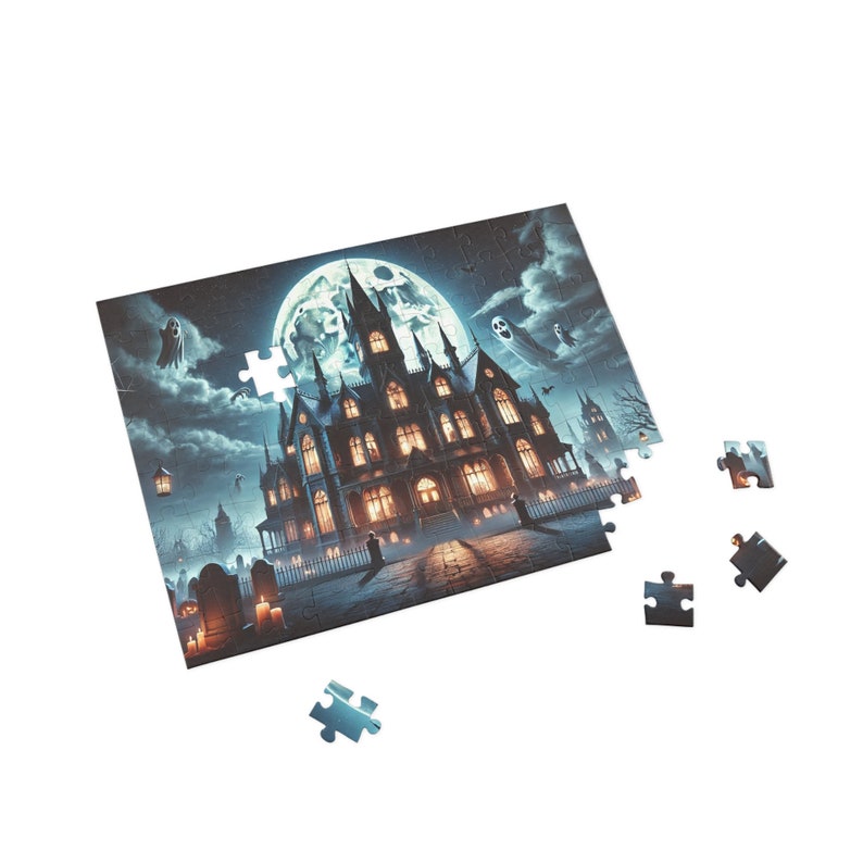 Haunted Mansion: Midnight Mystery Puzzle 96, 252, 500, 1000-piece - Etsy