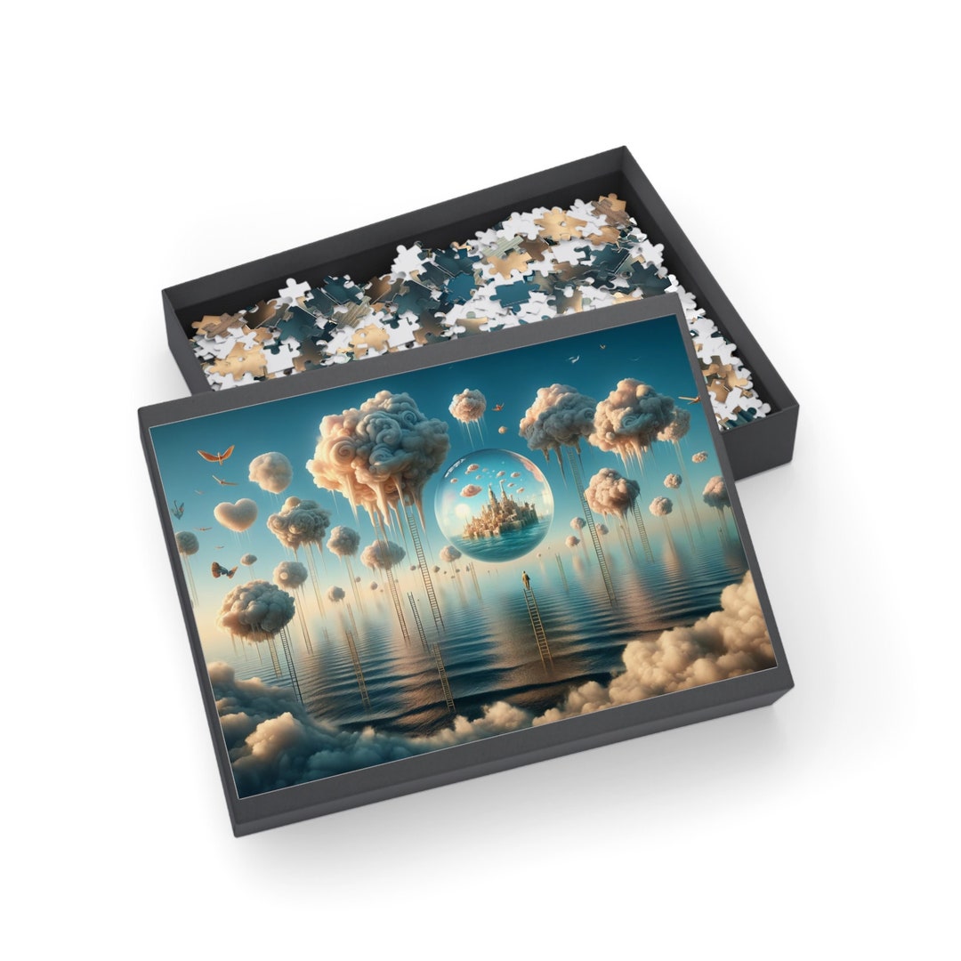 Dali Dreamscape: Celestial City in the Clouds Puzzle - Etsy