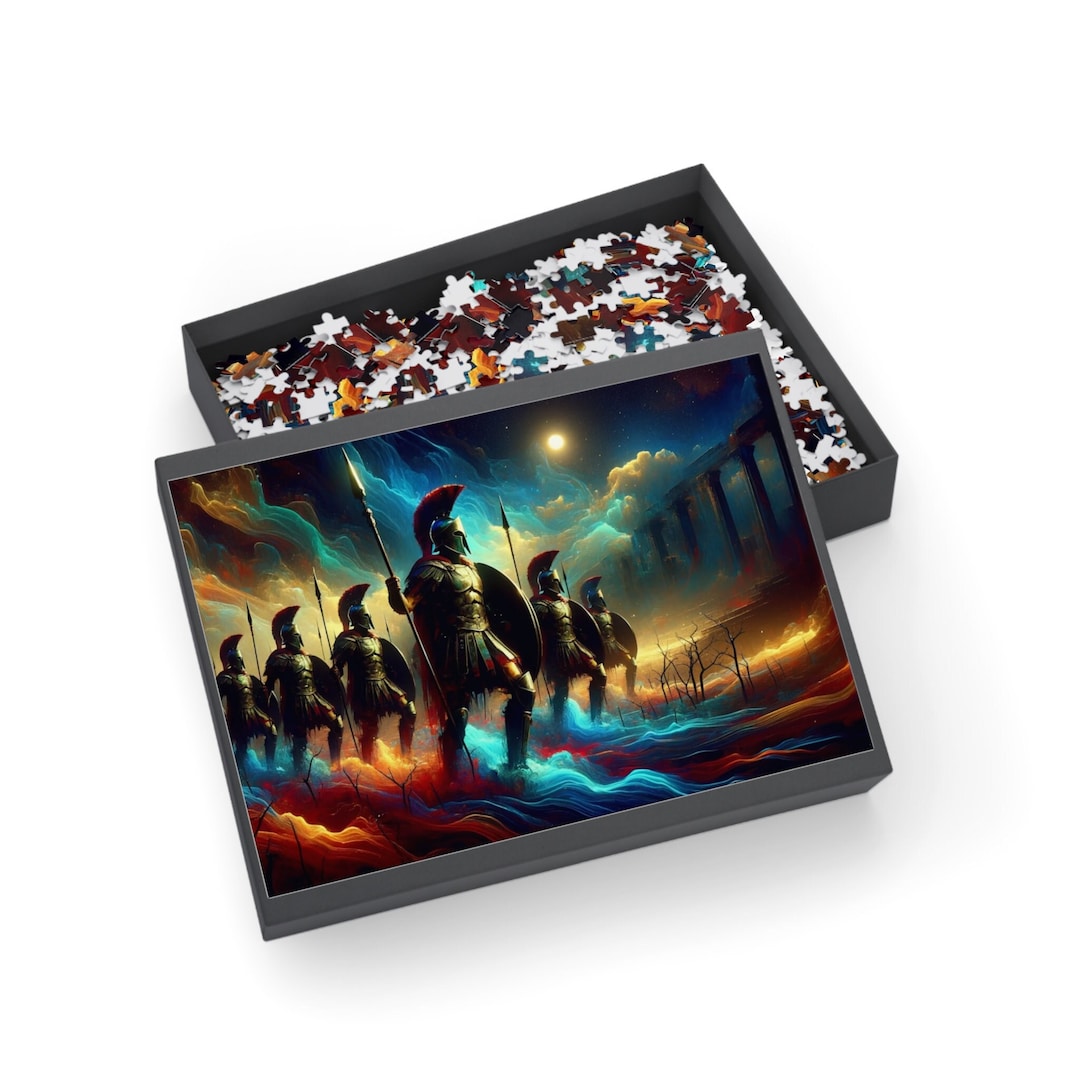 Spartan Crypteia Elite Warriors Art Puzzle Collection - Etsy