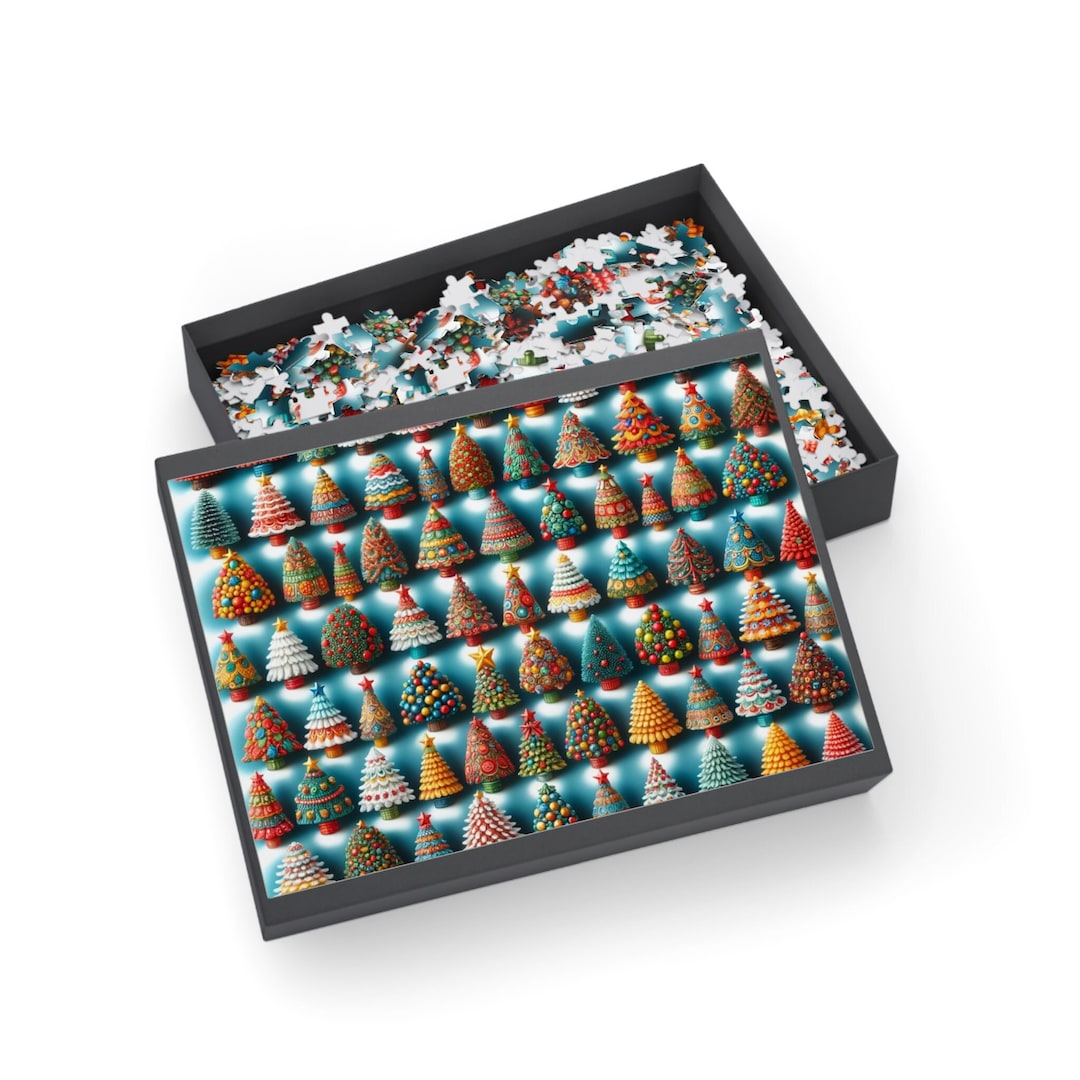 Festive Forest Array: Christmas Tree Puzzle - Etsy