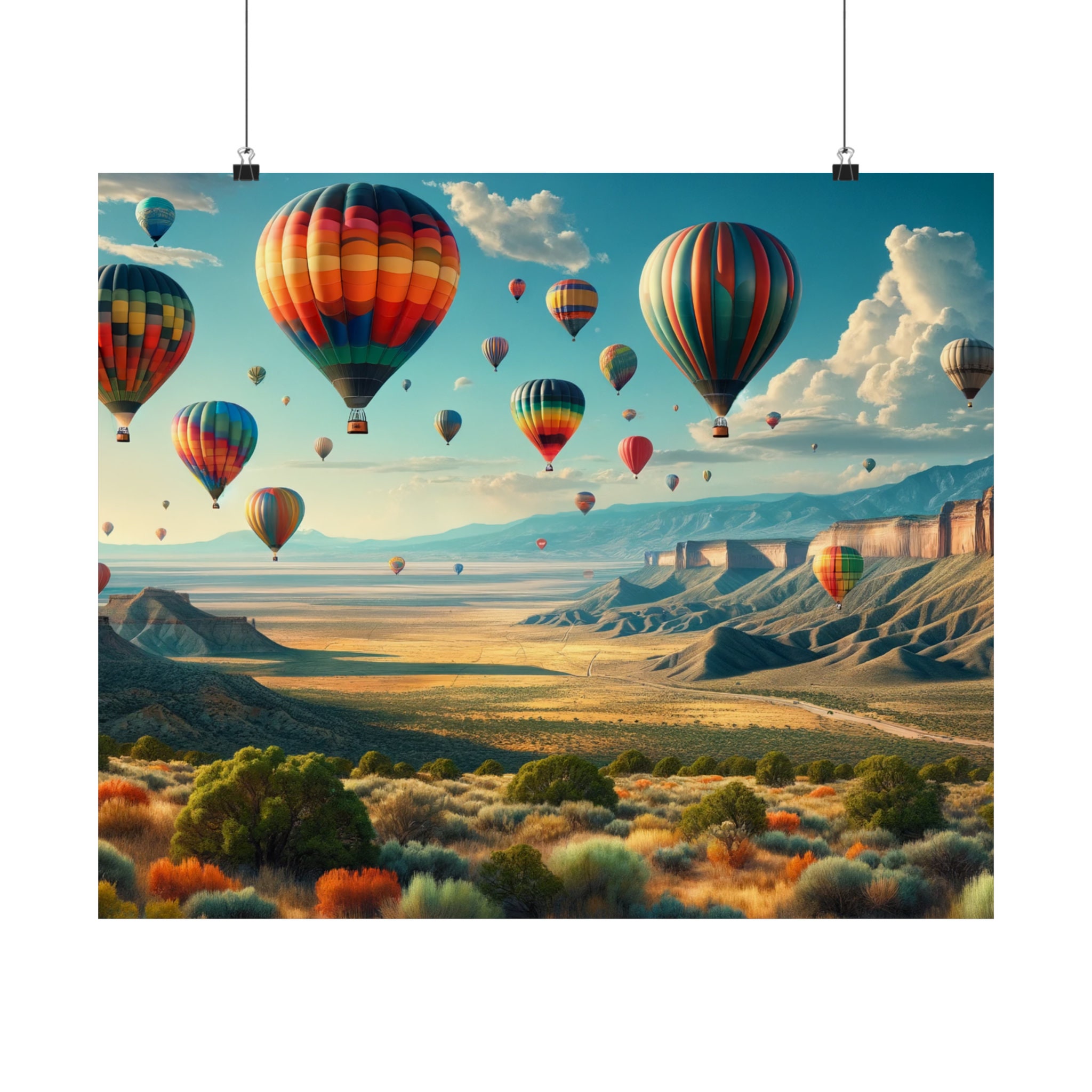 Albuquerque Skies: Hot Air Balloon Fiesta Matte Poster - Etsy