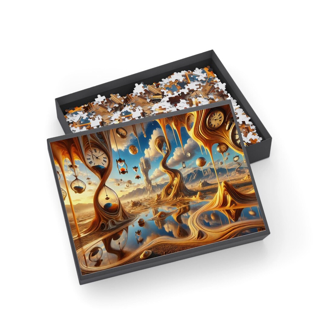 Sands of Time Puzzle Salvador Dalí-inspired 96, 252, 500, or 1000-piece ...