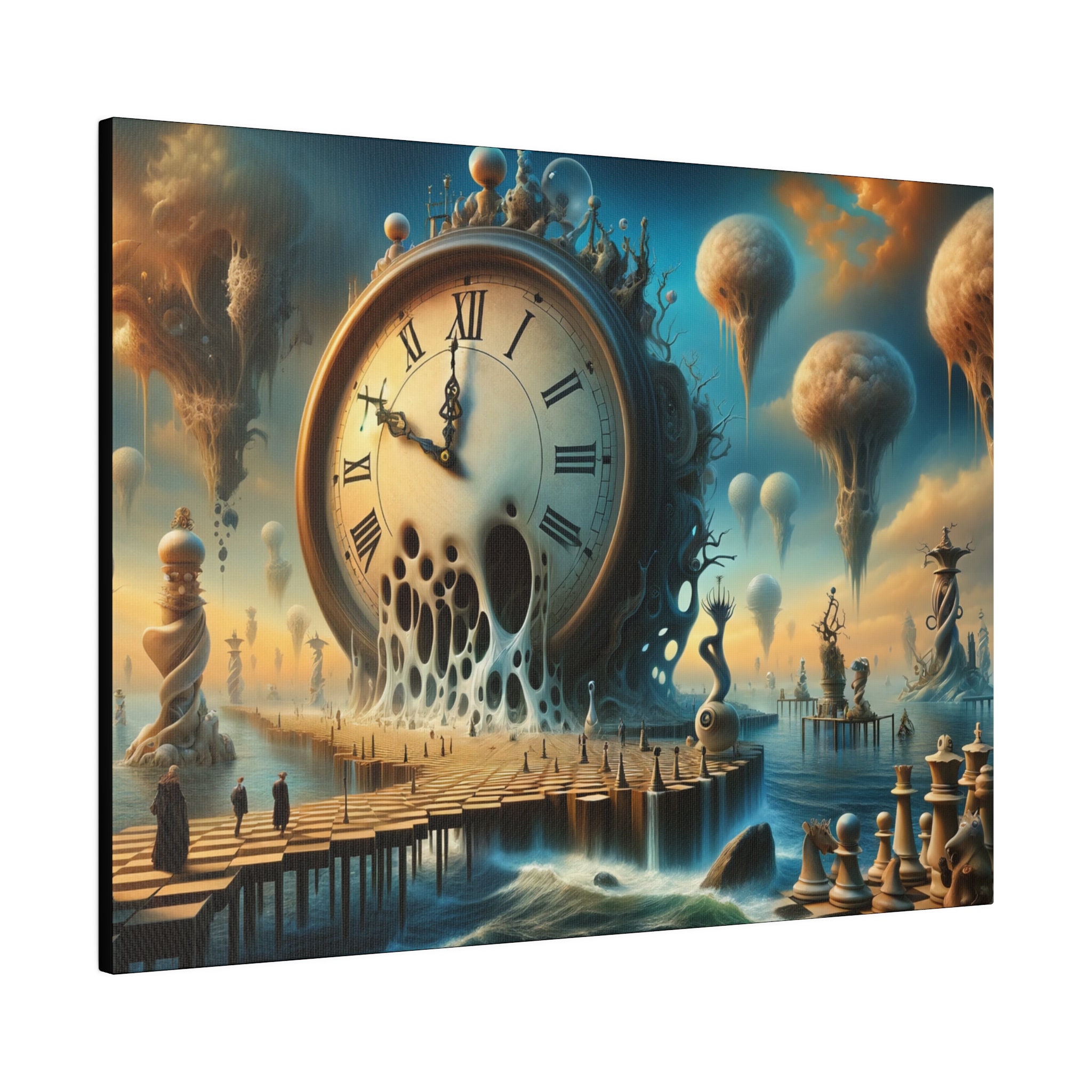 Dali Dreamscape: Surrealistic Wonders Matte Canvas - Etsy