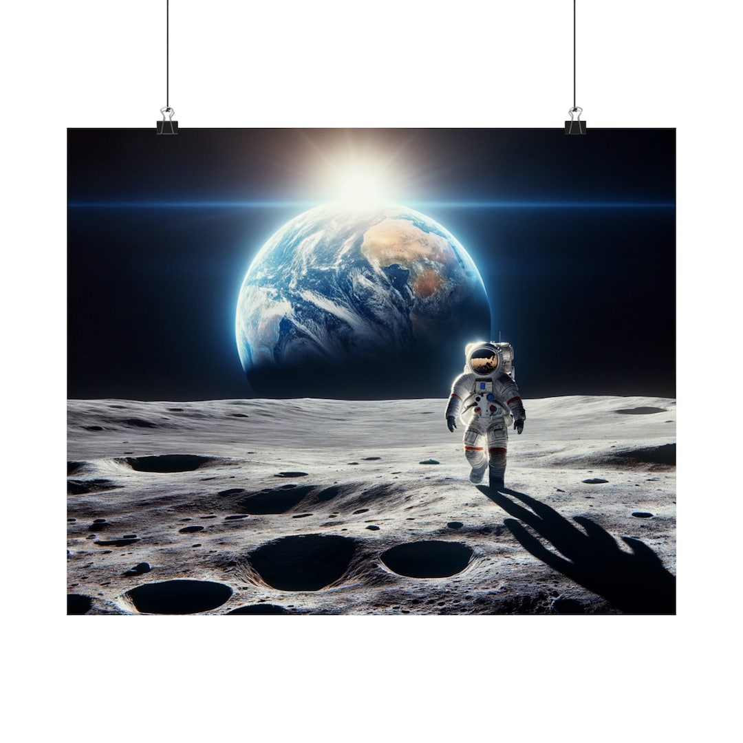 Lunar Walk: Apollo's Odyssey Matte Poster - Etsy
