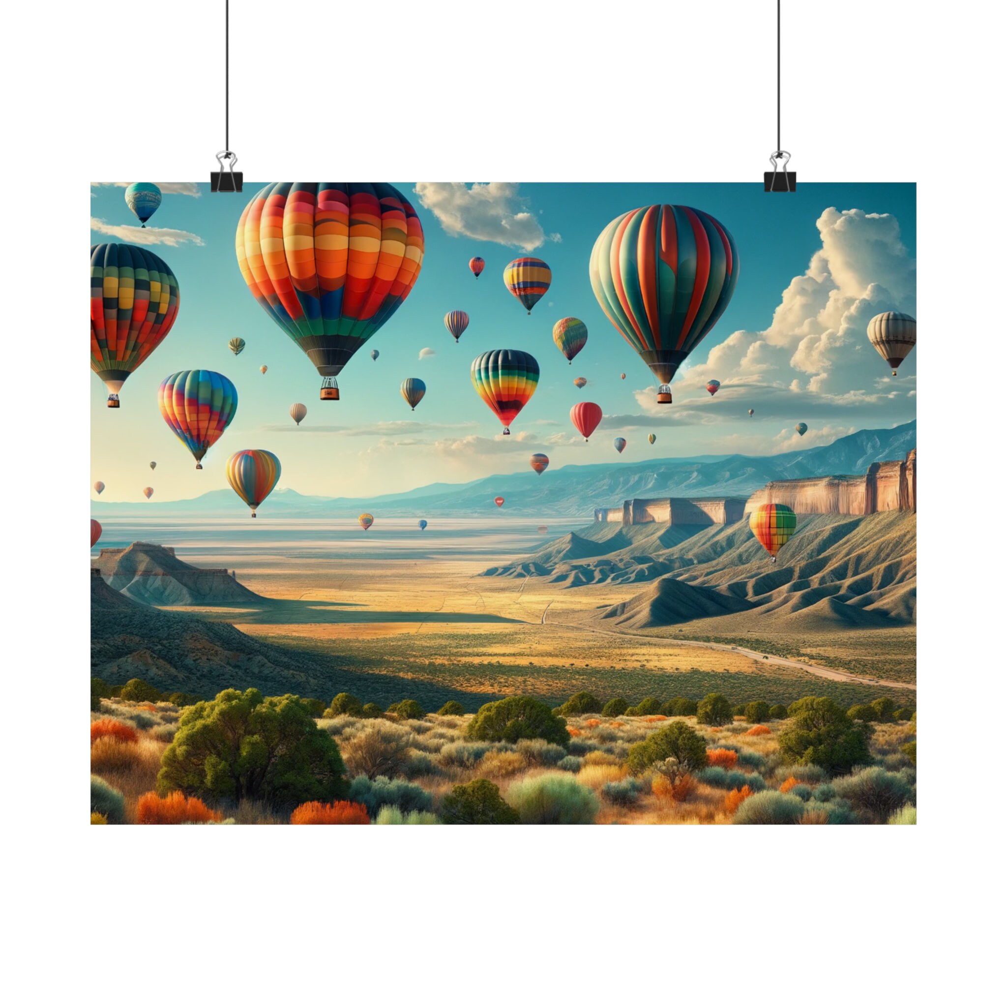 Albuquerque Skies: Hot Air Balloon Fiesta Matte Poster - Etsy