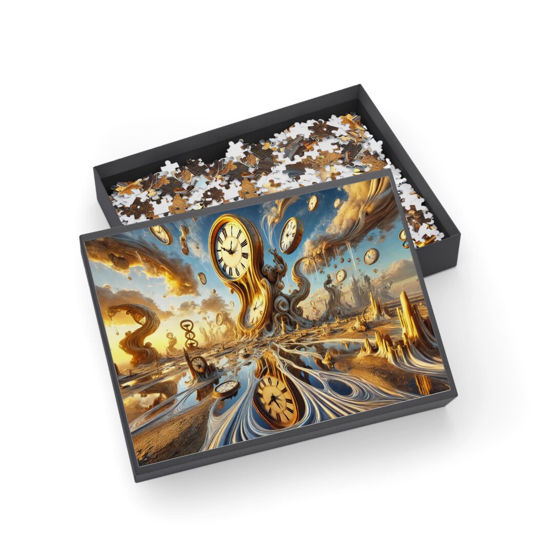 Golden Infinity Puzzle Salvador Dalí-inspired 96, 252, 500, or 1000 ...