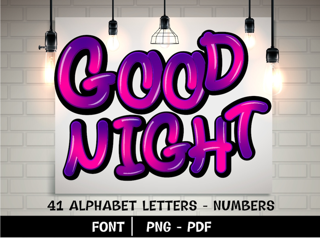 Goodnight Font | Graffiti Font | Graffiti Alphabet | Graffiti PDF ...