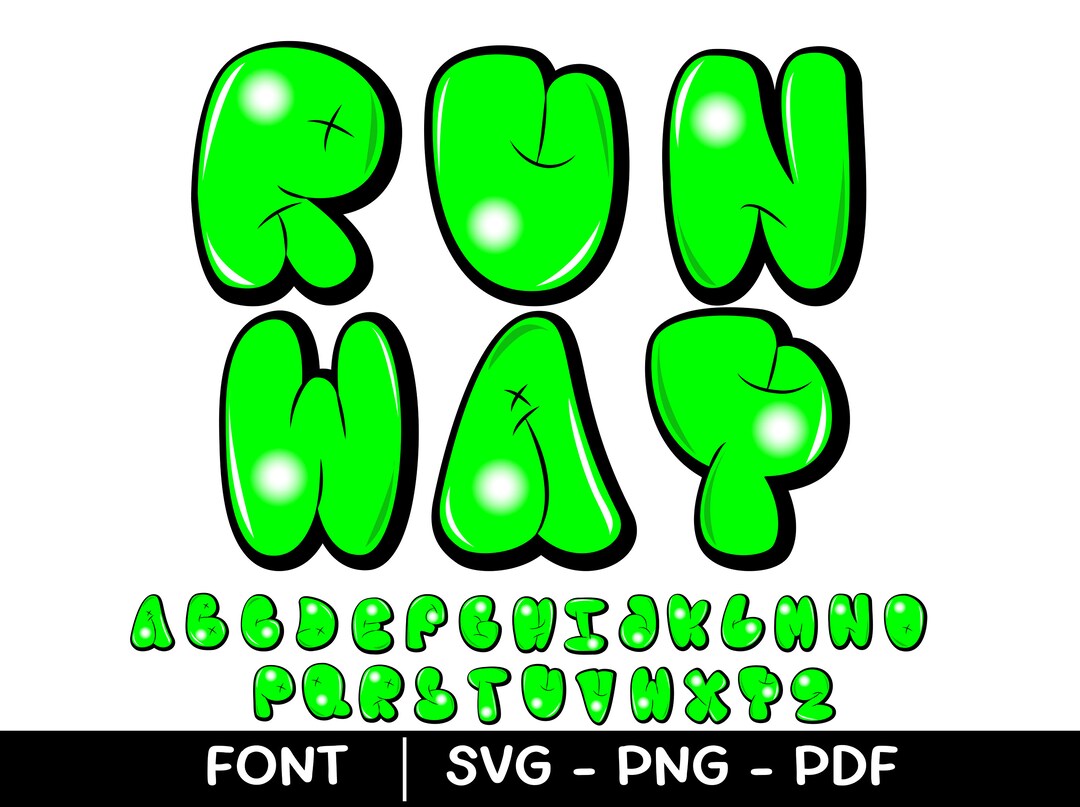RUNWAY Font | Graffiti Font | Graffiti Alphabet | Graffiti PDF ...