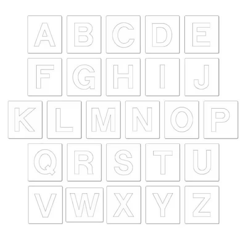 Sizzix Bigz Alphabet Set 26 Dies, Block 3 1/2" Inches, All Capital ...
