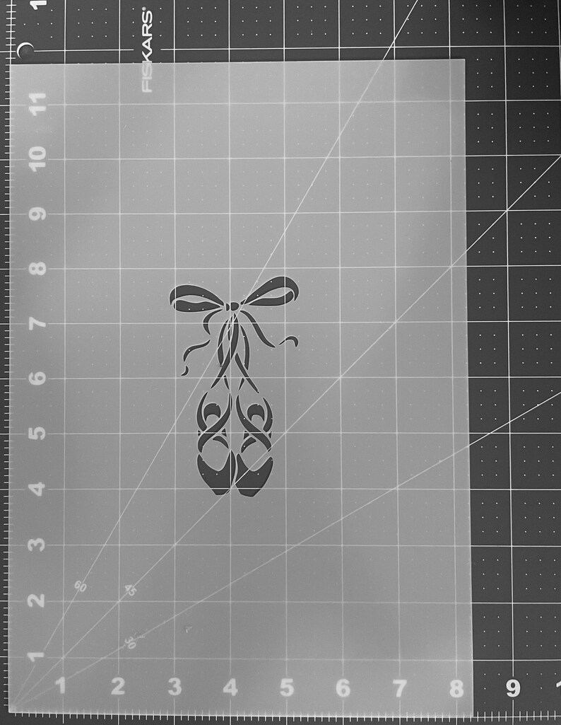 Ballet Shoes Stencil - Etsy
