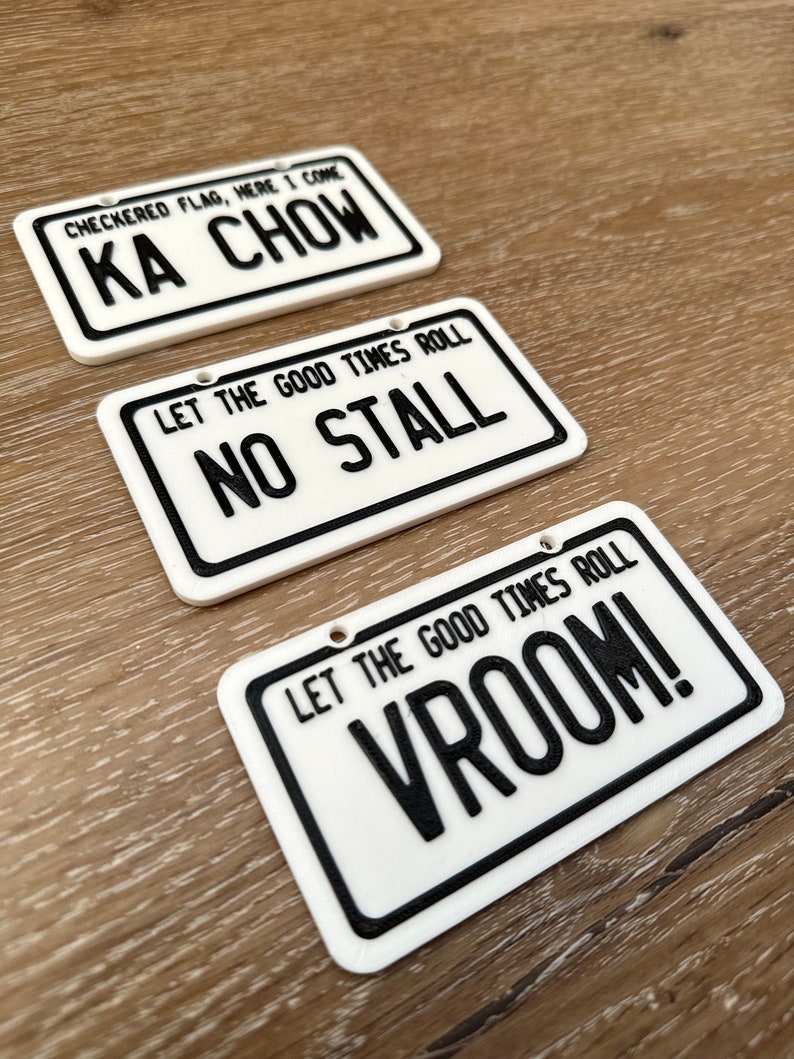 License Plate for Cozy Coupe and Kids Bike Lightning Mcqueen - Etsy