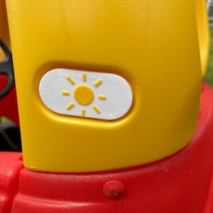 Customizable Sunny Theme Side Badges, Front Badge, and License Plates ...