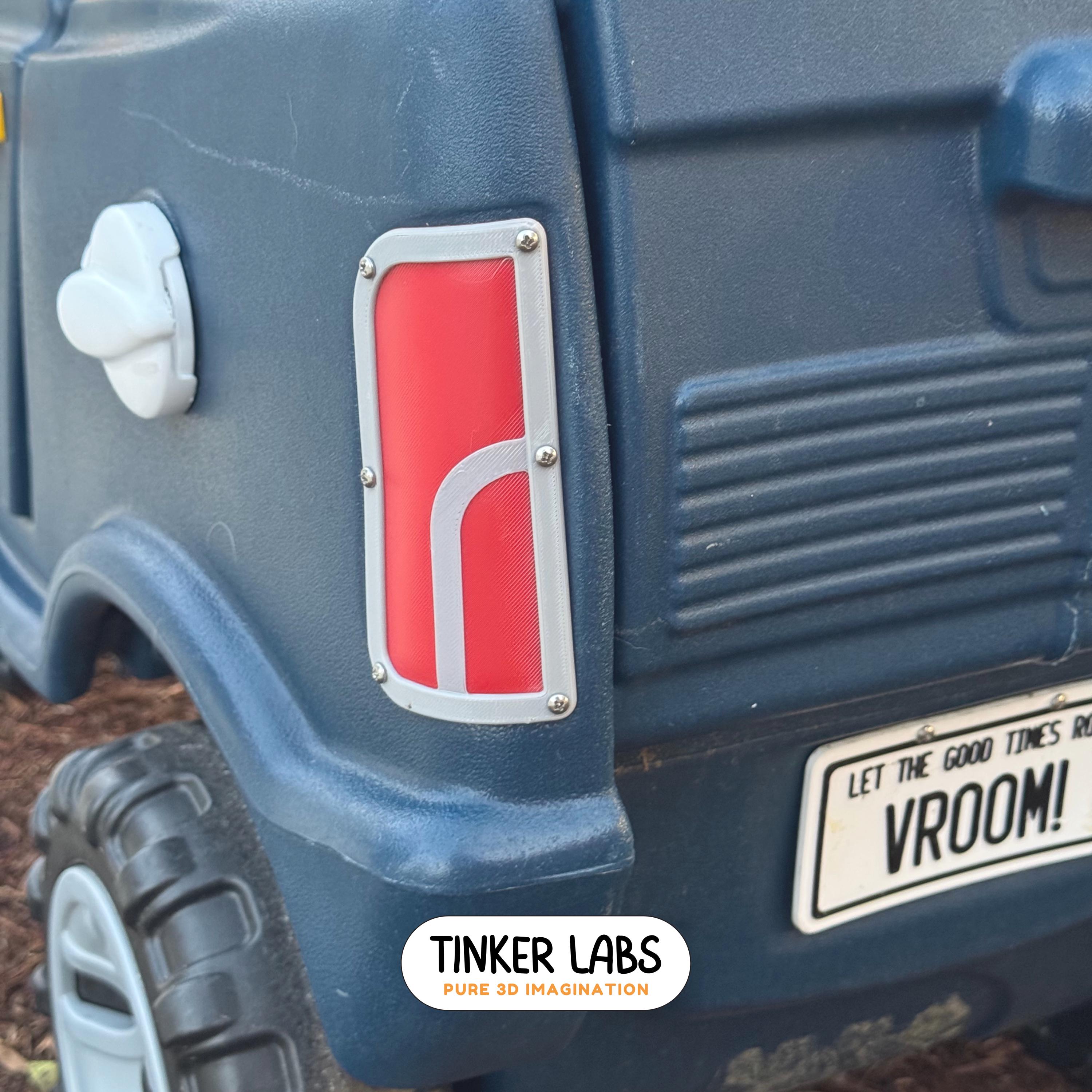 Cozy Truck Tail Light Sticker Replacement Set of 2 | 3D Printed Plastic ...