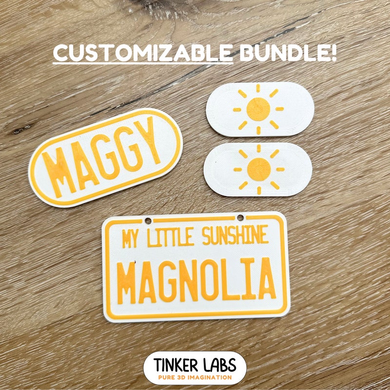 Cozy Coupe License Decals - Etsy