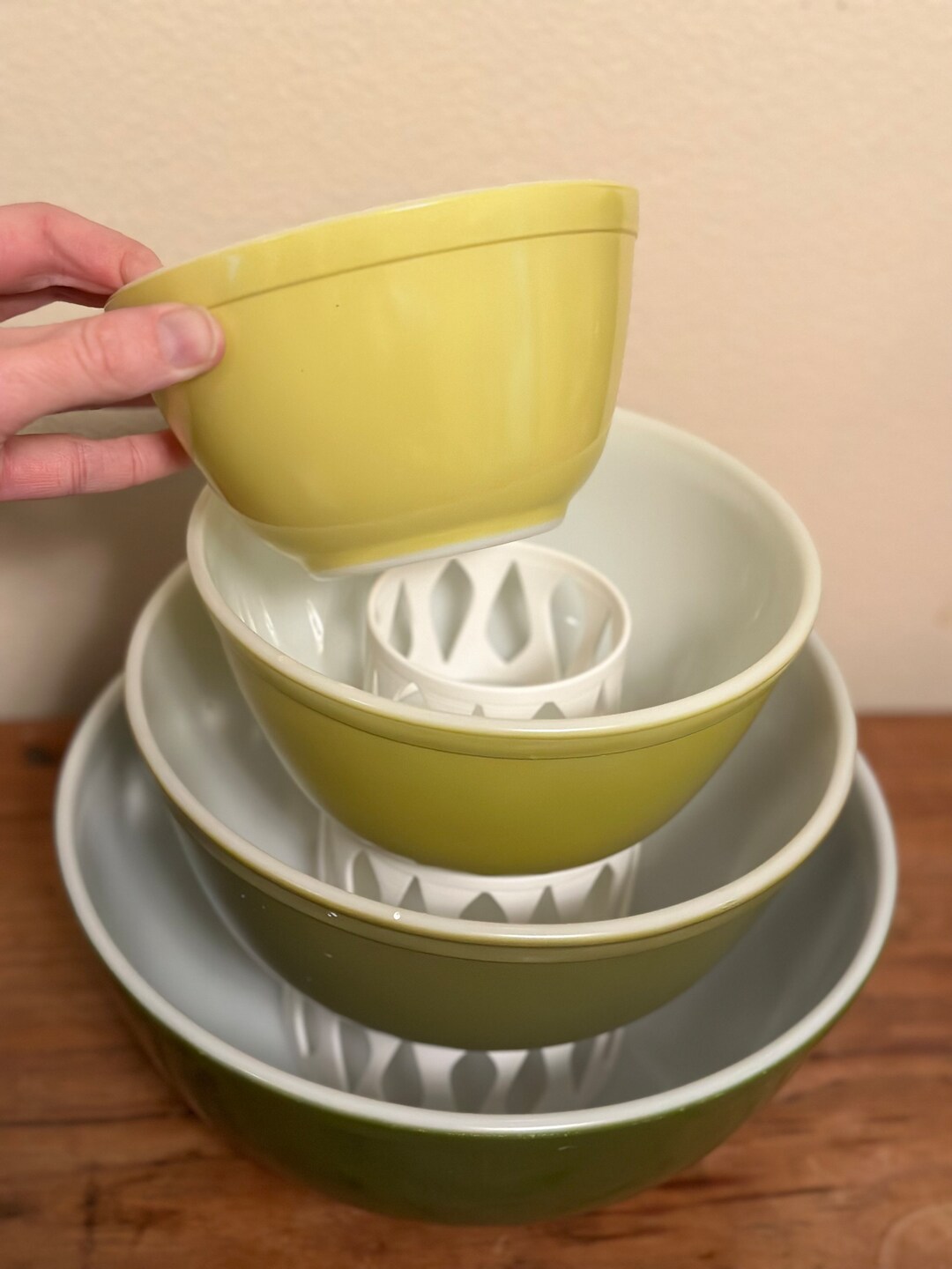 Set of 3 Pyrex Mixing and Cinderella Bowl Display Stands - Etsy