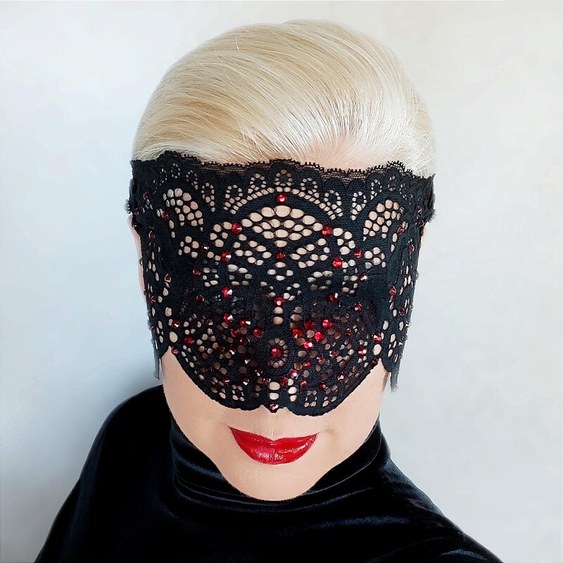 Red Masquerade Mask - Etsy
