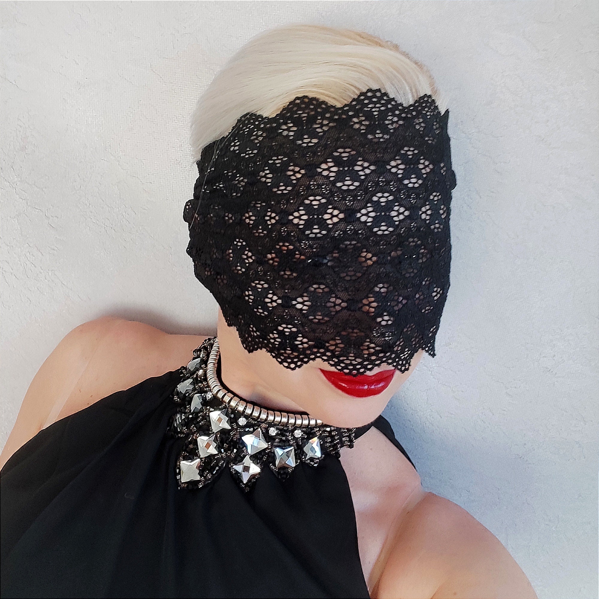 Black Lace Masquerade Mask, Carnival Lace Mask, Bachelorette Party Mask ...