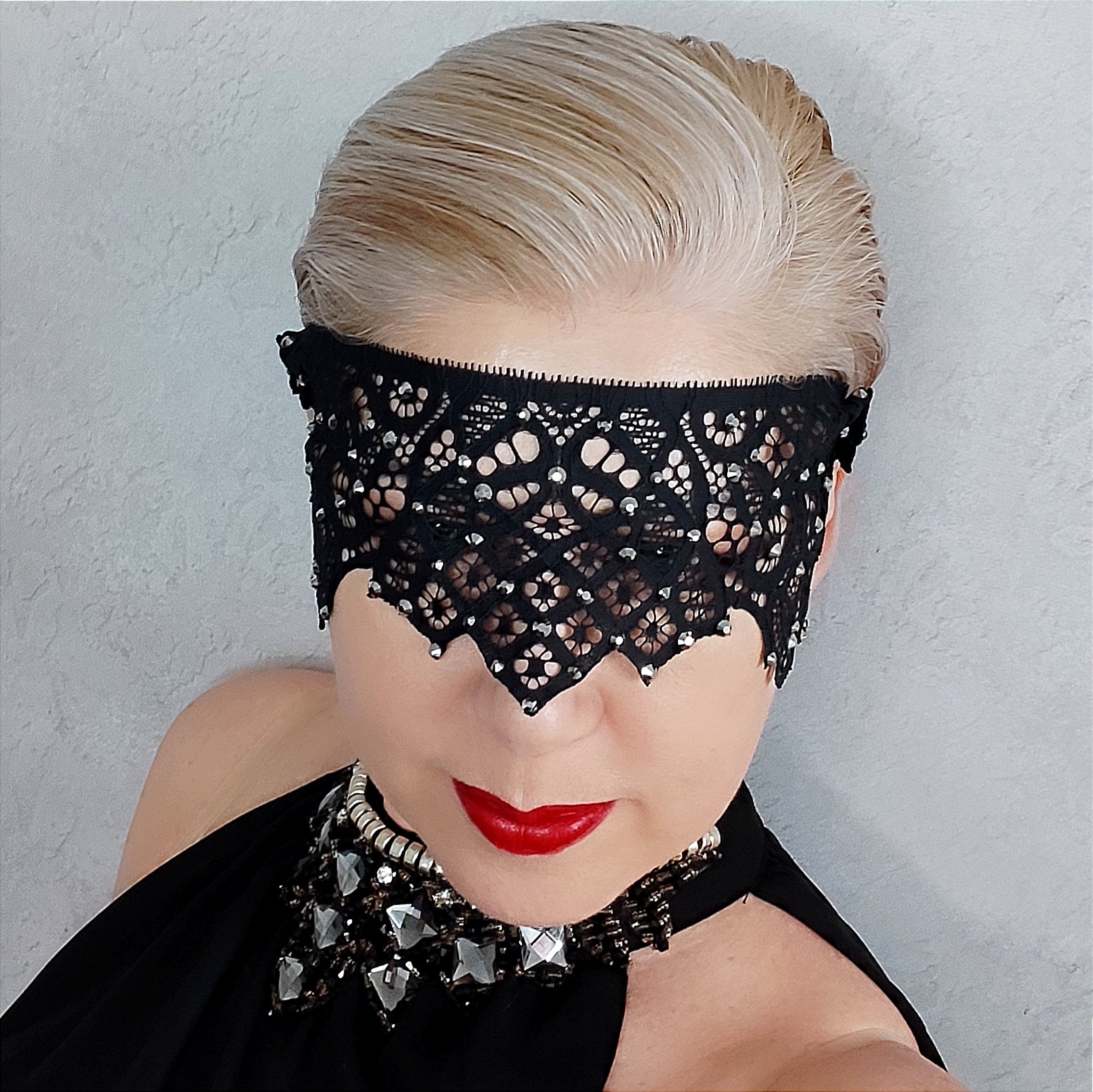 Black Lace Mask For Eyes