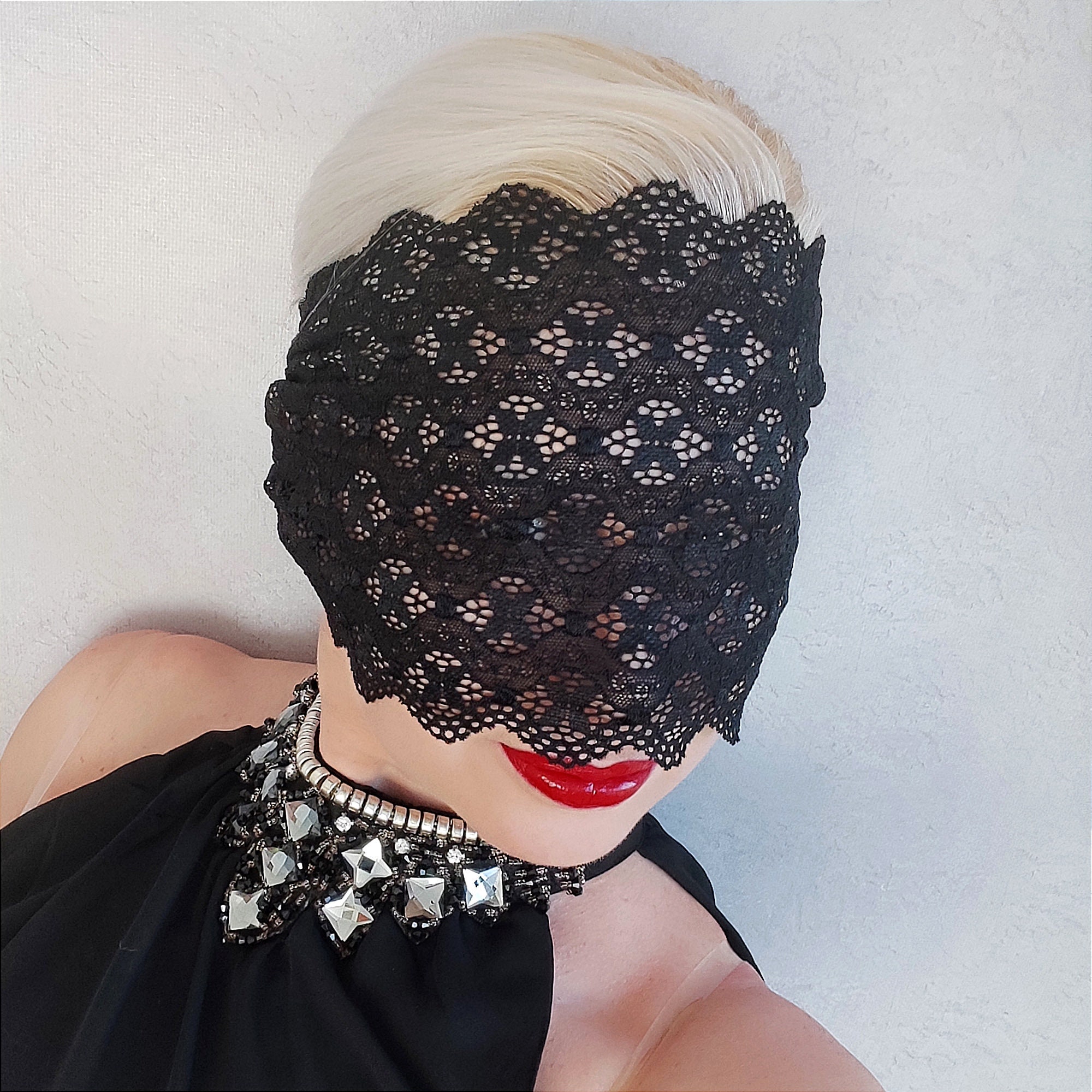 Black Lace Masquerade Mask, Carnival Lace Mask, Bachelorette Party Mask ...