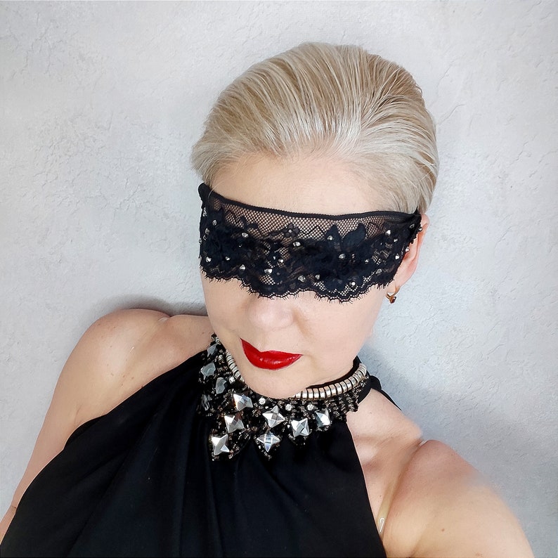 Black Lace Eye Masks, See Through Mask, Masquerade Ball Mask, Sheer ...