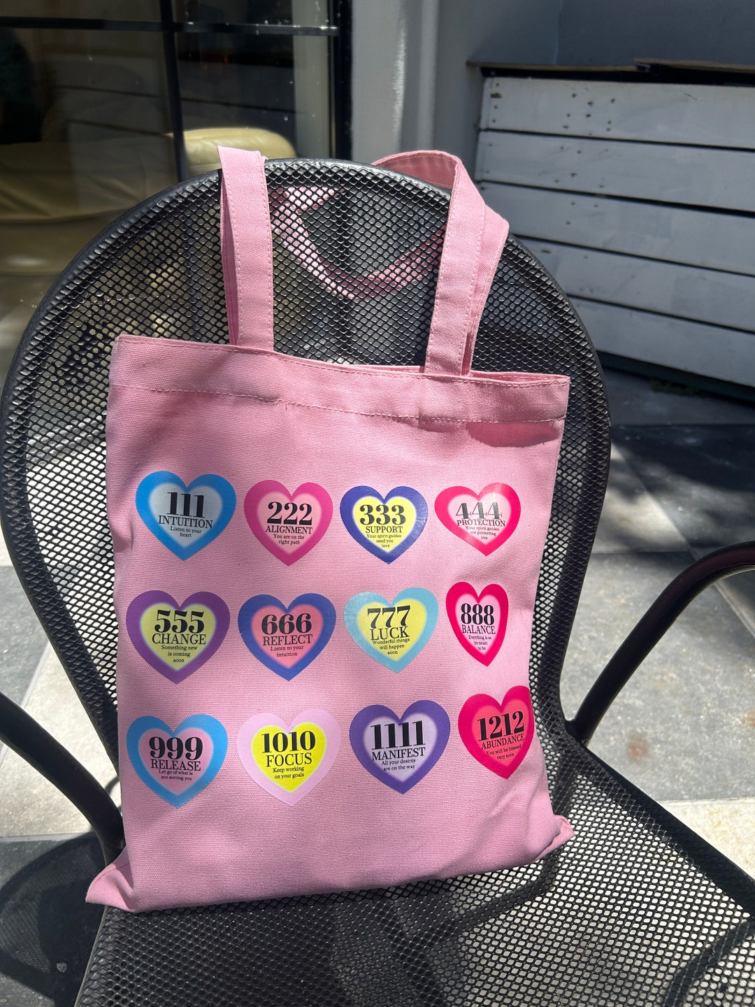 Angel Numbers Tote Bag: Divine Guidance, Good Luck - Etsy