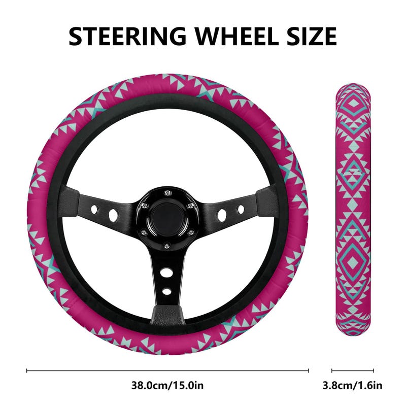 Pink Cute Steering Wheel Cover - Etsy