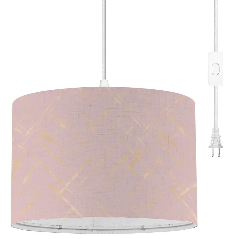 Minimalist Blush Pink Pendant Light With 3 Light Settings, Bulb ...