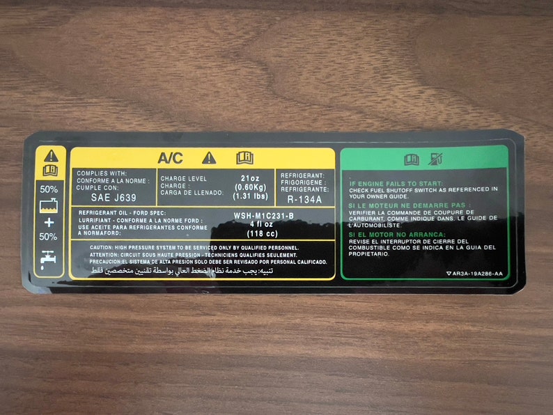 Coolant Decal Set 2007 - 2009 Shelby GT500 - Etsy