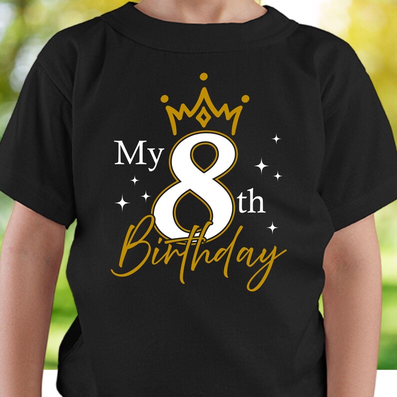 8th Birthday Princess Crown SVG, Cricut Cut Files - Etsy
