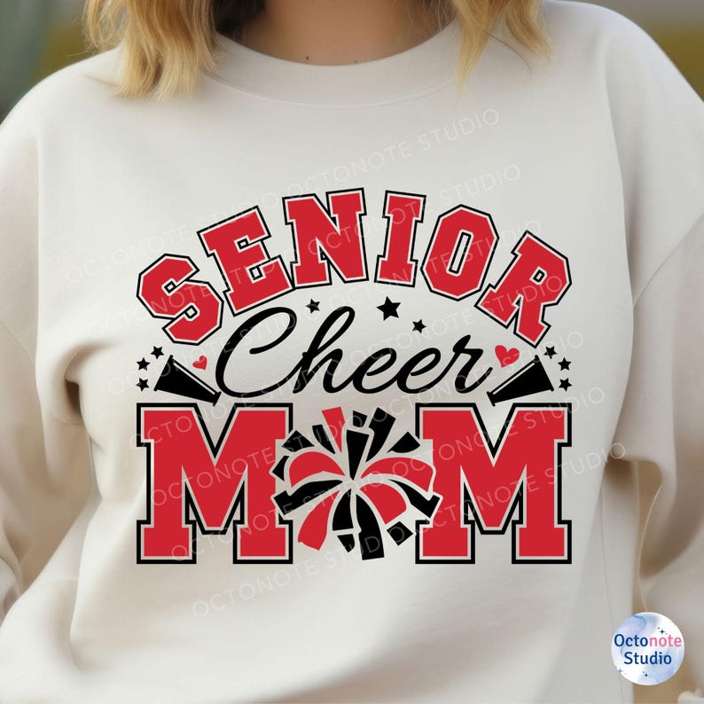 Cheer Mom SVG: Megaphone & Pom Pom Cut Files (digital Download - Etsy