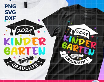 Kindergarten Graduate SVG, Kindergarten Graduate 2024, Kinder Grad 2024 ...