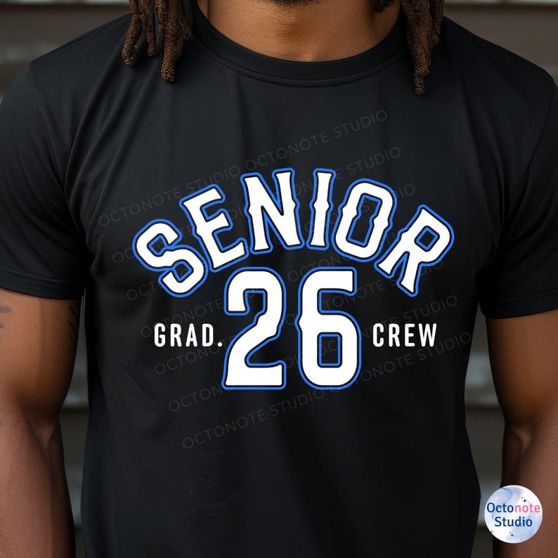 Senior Grad Crew 2026 SVG: High School Shirt Cut File (digital Download ...