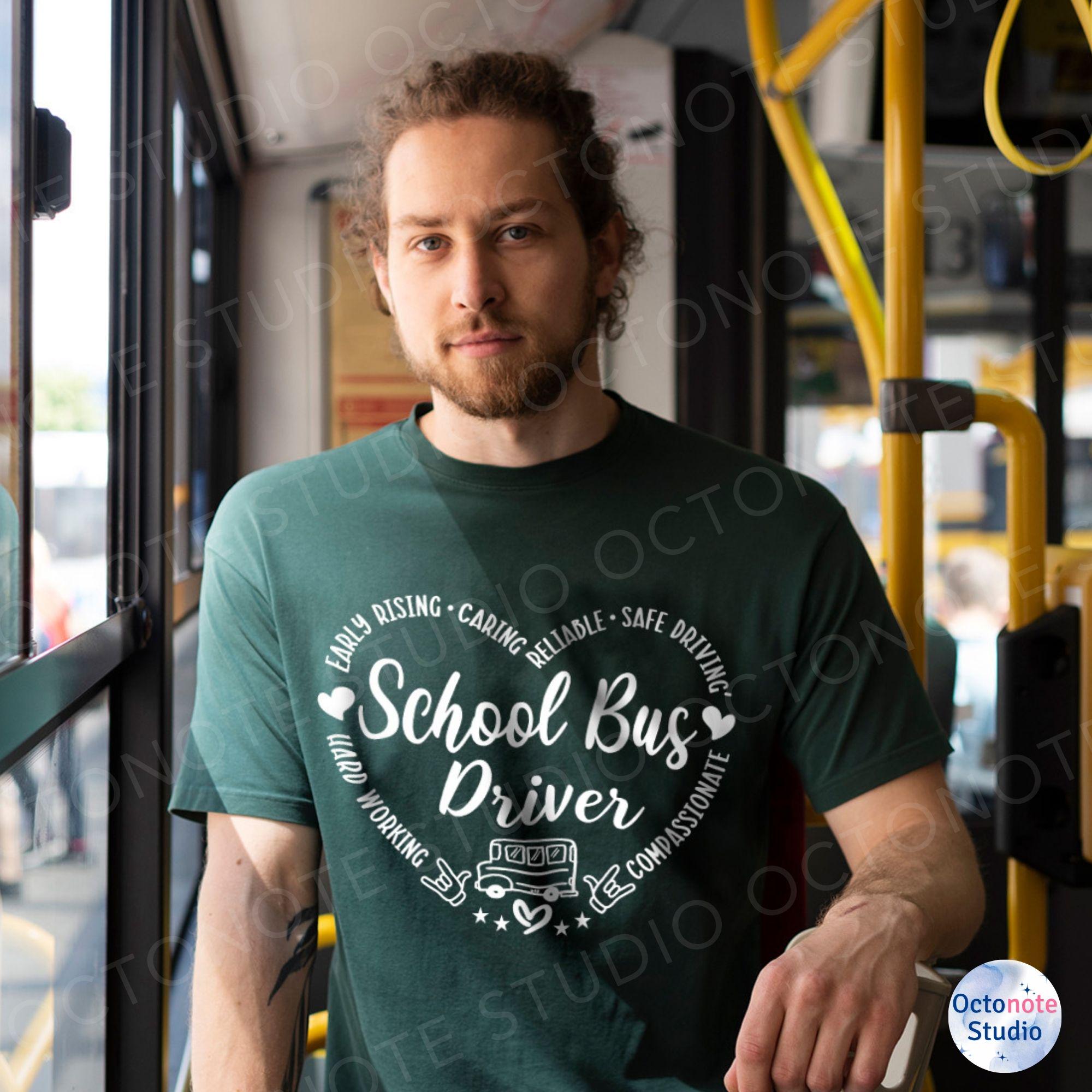 School Bus Driver SVG: Heart Design Cut Files (digital Download) - Etsy