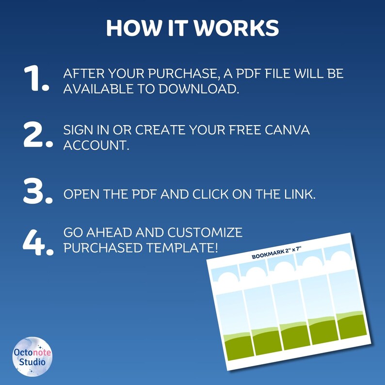 Canva Template, Canva Bookmark Template, Design Your Own Bookmarks ...