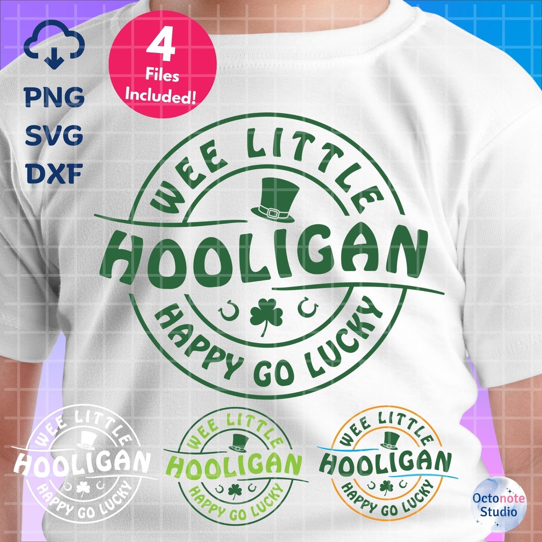 Wee Little Hooligan Svg Png, Wee Little Hooligan Kids St Patricks, St ...