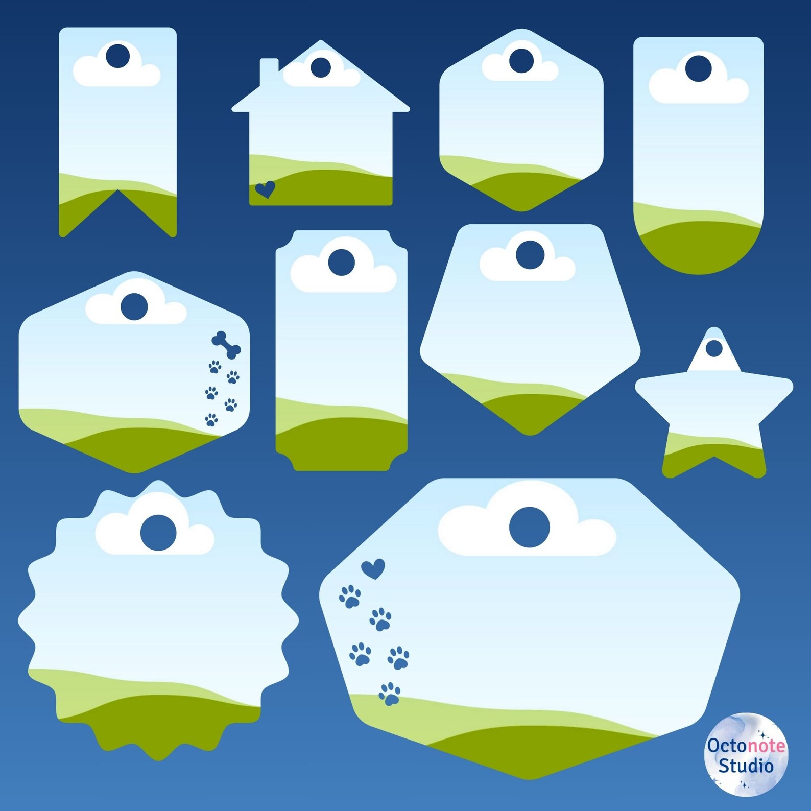 Canva Frame Drag and Drop, Design Your Own Dog Tag Canva, Dog Tag ...