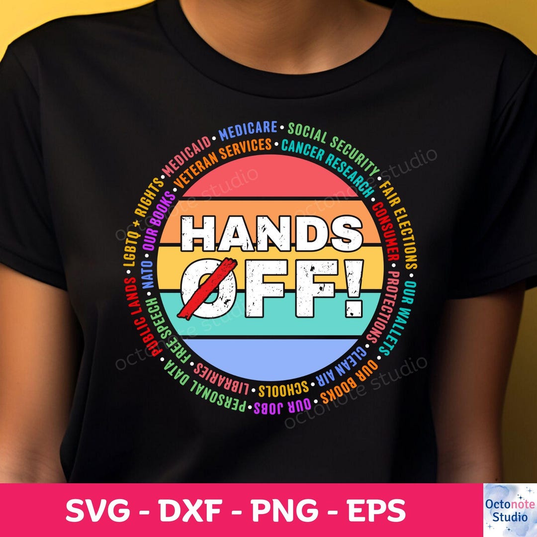 Hands off SVG, Hands off Protest Svg Png, Medicaid Medicare Social ...